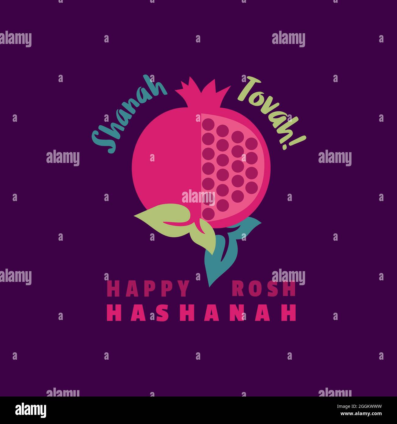 Rosh hashana greeting background Stock Vector Images - Alamy