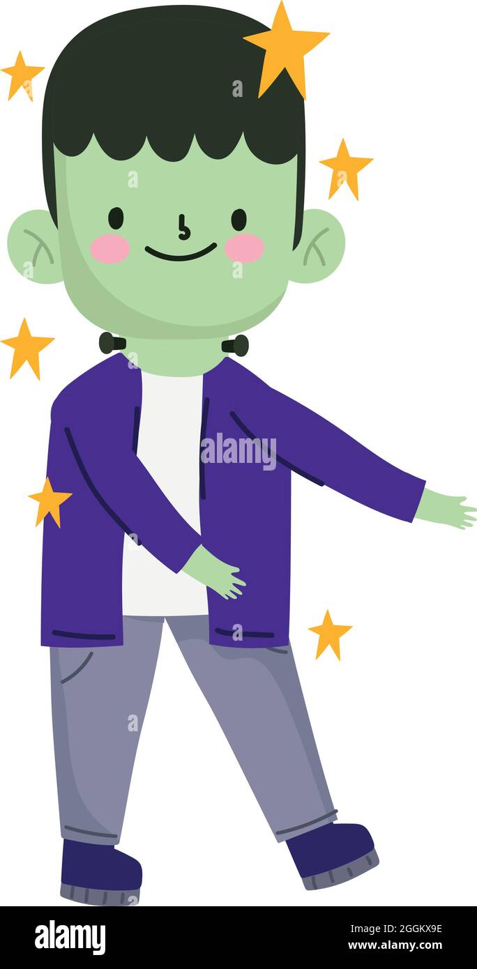 boy in monster costume Stock Vector Image & Art - Alamy