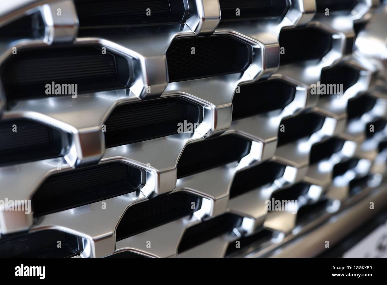 Shiny front radiator grill black hi-res stock photography and images ...