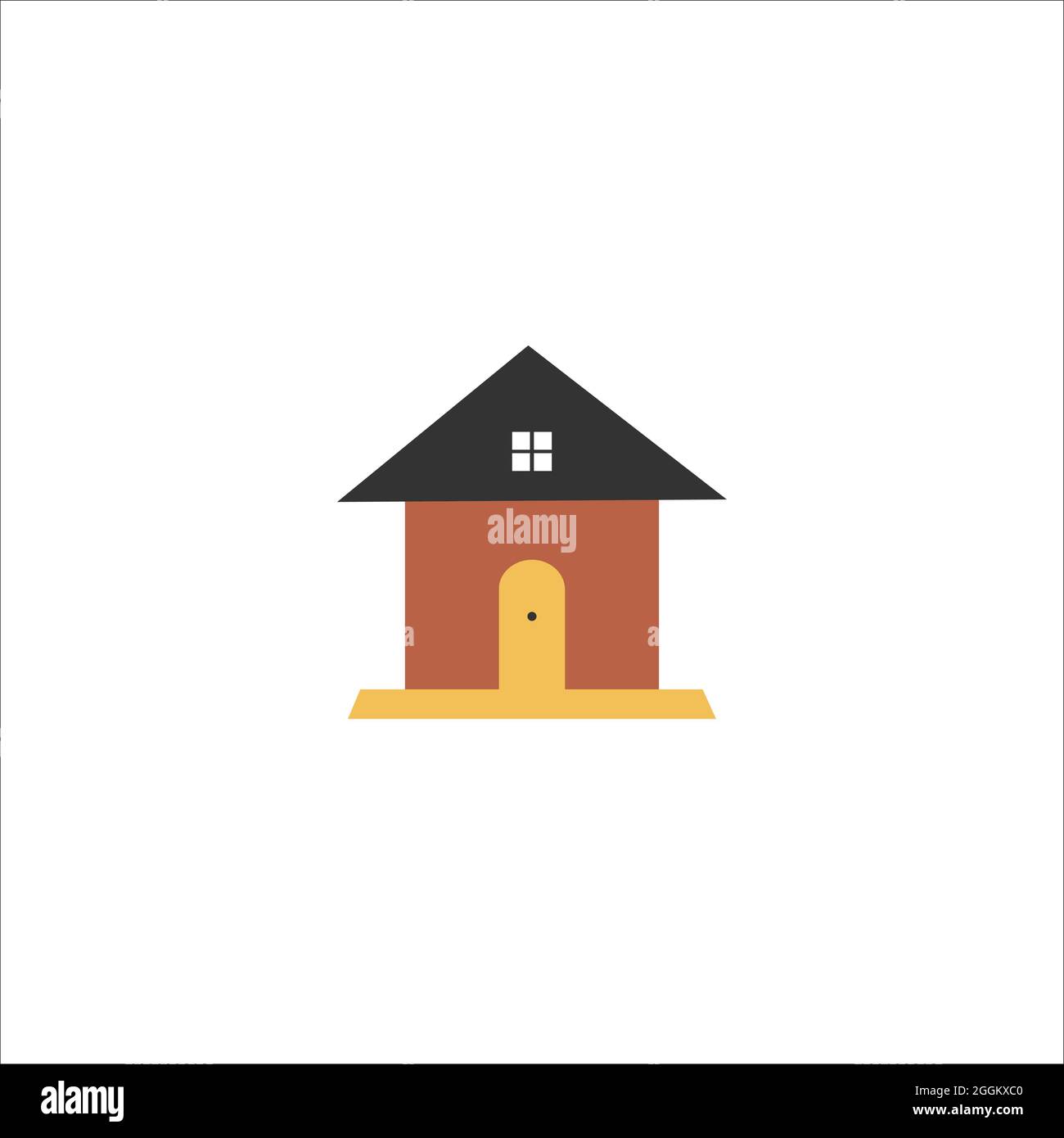 Pencil house logo design. Easy to change colors Stock Vector Image ...