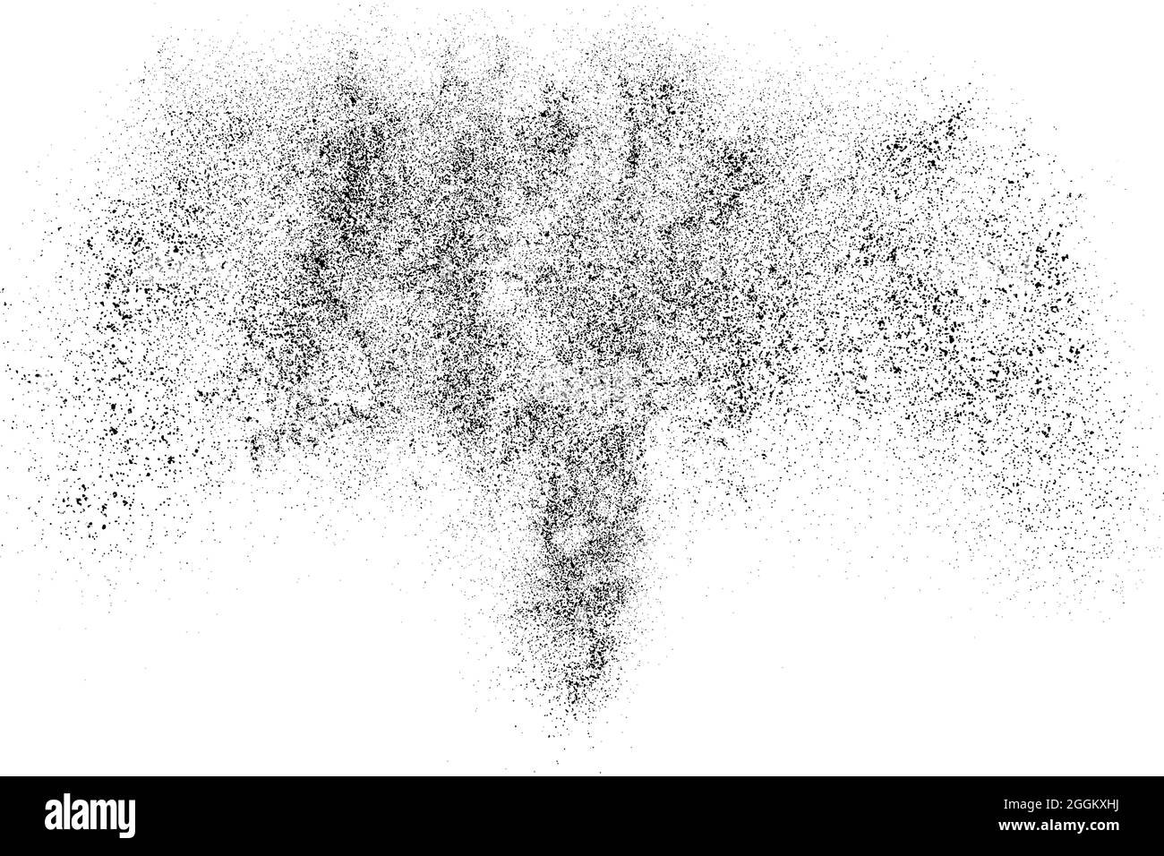 Black Grainy Texture Isolated On White Background. Dust Overlay. Dark ...