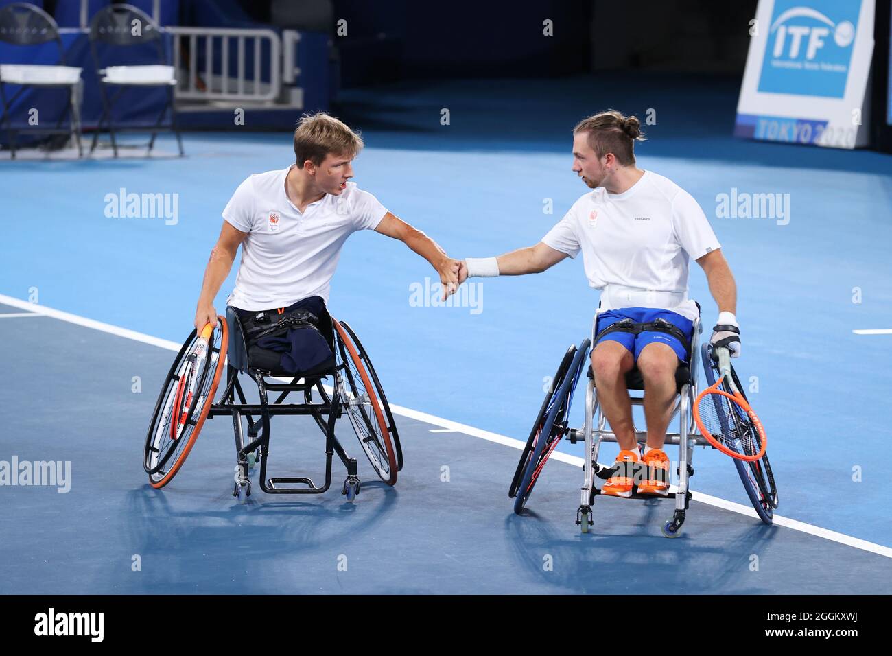 Tokyo, Japan. 1st Sep, 2021. Sam Schroder & Niels Vink (NED) Wheelchair ...