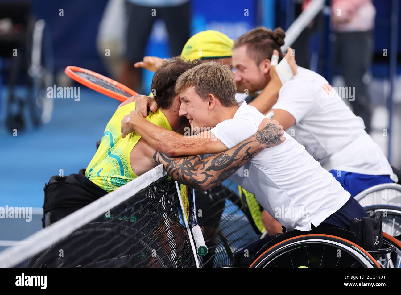 Tokyo, Japan. 1st Sep, 2021. (L to R) Dylan Alcott & Heath Davidson ...