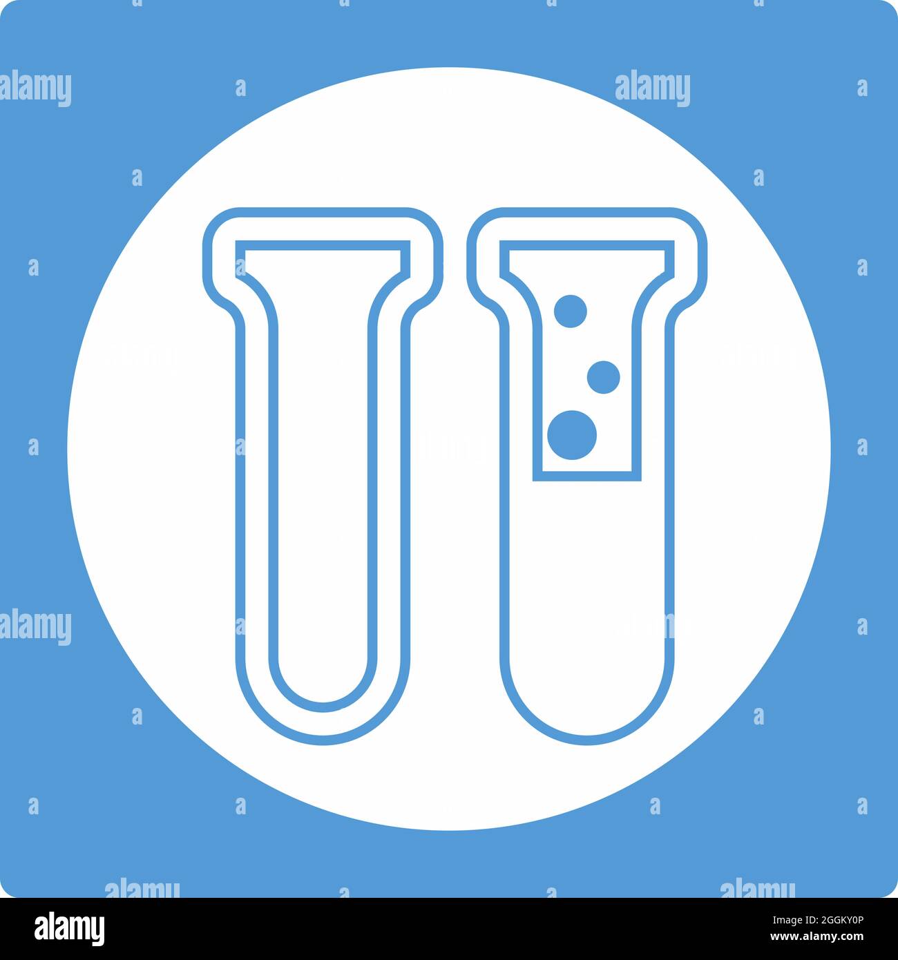 Icon Vector of Vials 3 - White Moon Style - Simple illustration ...