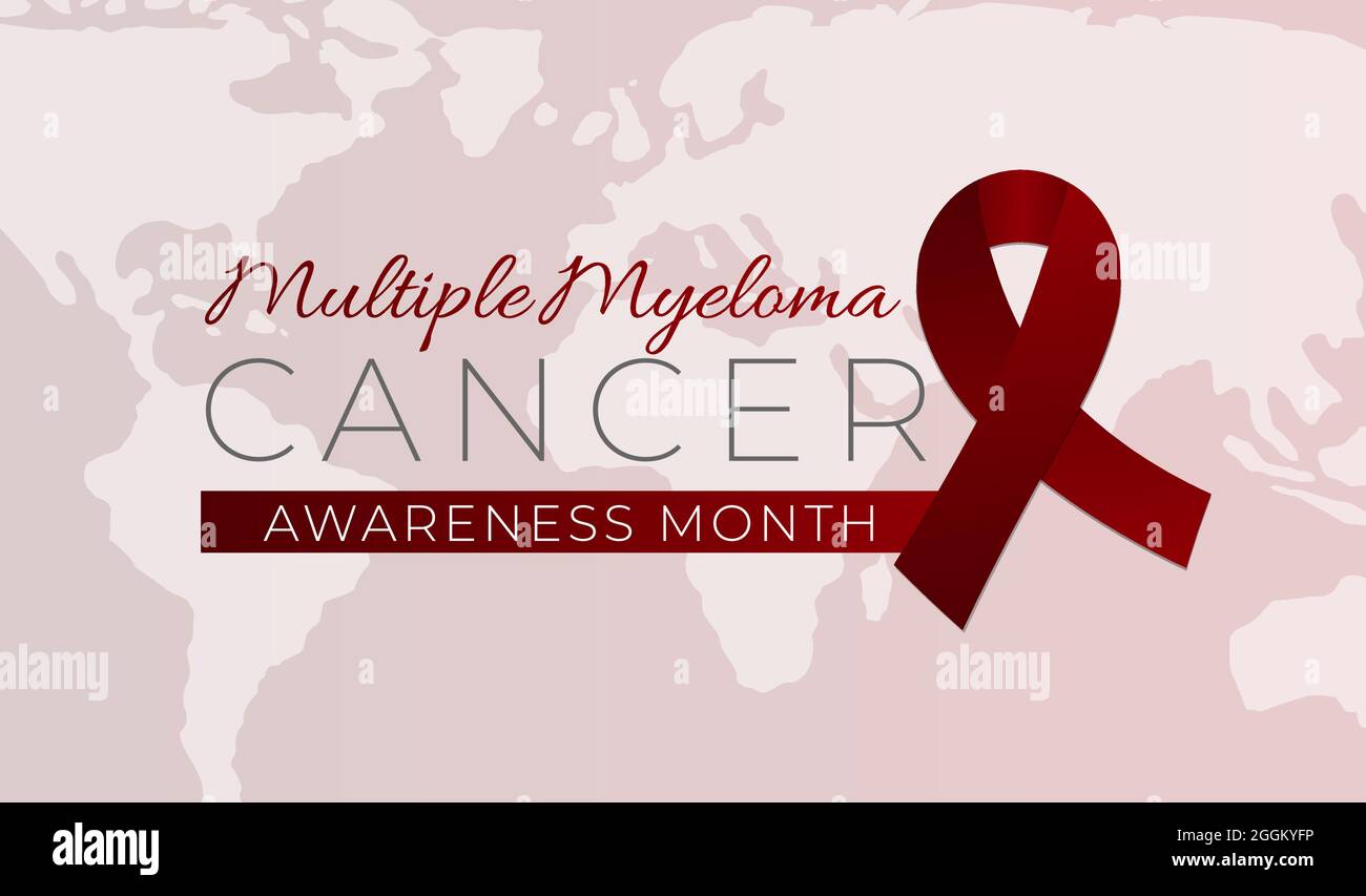 Multiple Myeloma Cancer Awareness Month Background Illustration Stock ...