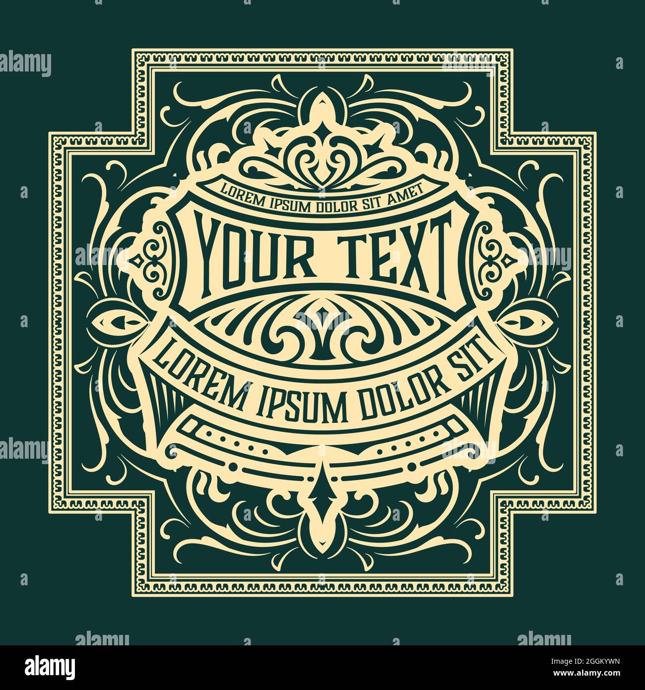 Western card with vintage style Stock Vector Image & Art - Alamy