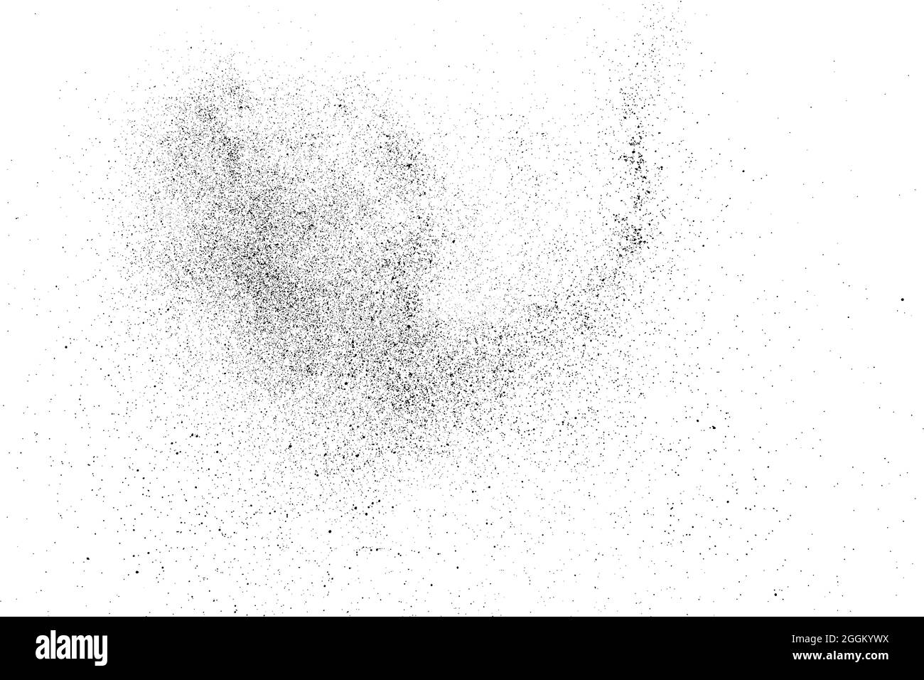 Black Grainy Texture Isolated On White Background. Dust Overlay. Dark ...