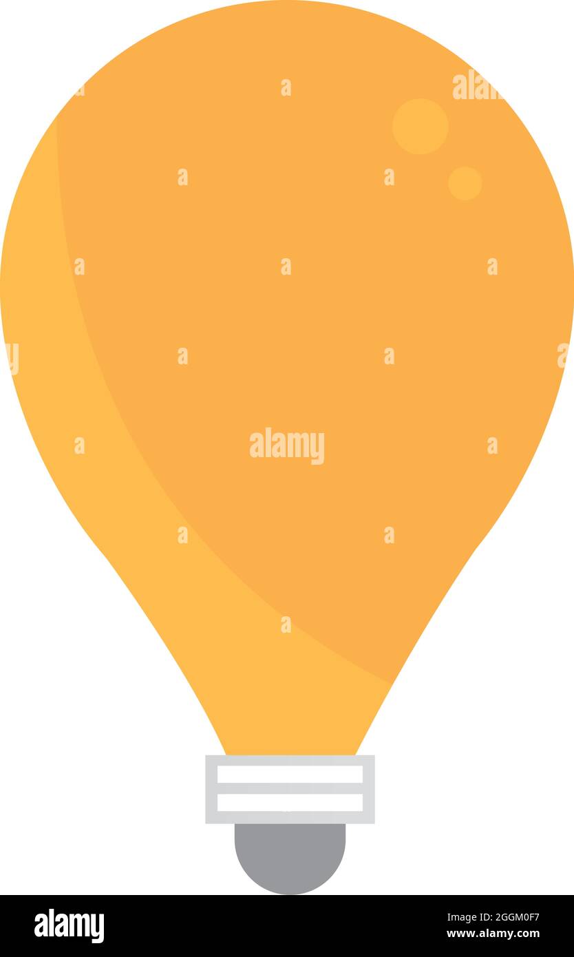 light bulb flat icon Stock Vector Image & Art - Alamy