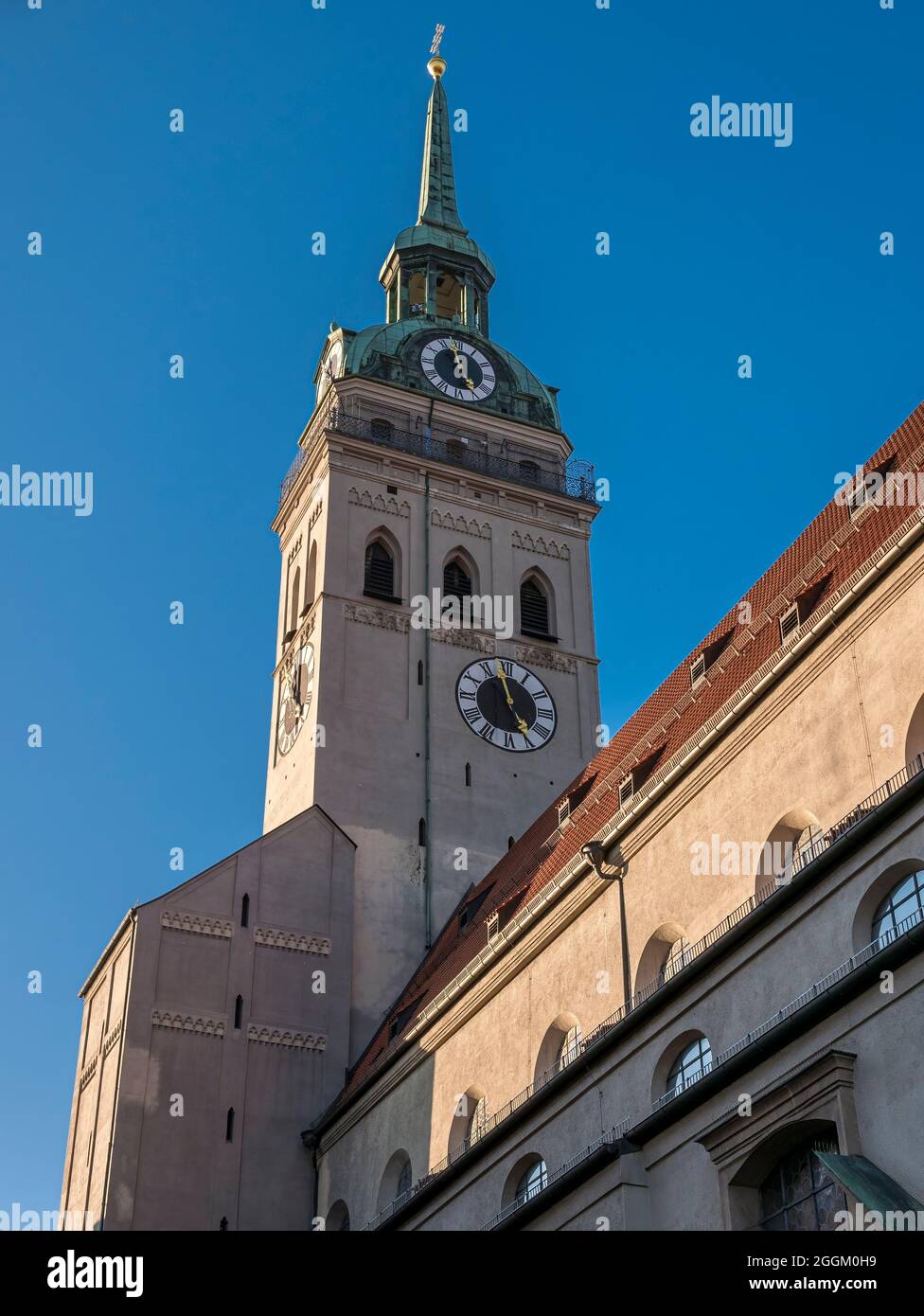 Tower Alter Peter, Peterskirche, Petersplatz, Munich, Bavaria, Germany ...