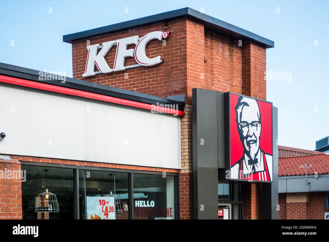 KFC Kentucky Fried Chicken fast food outlet in Manchester, England, UK ...