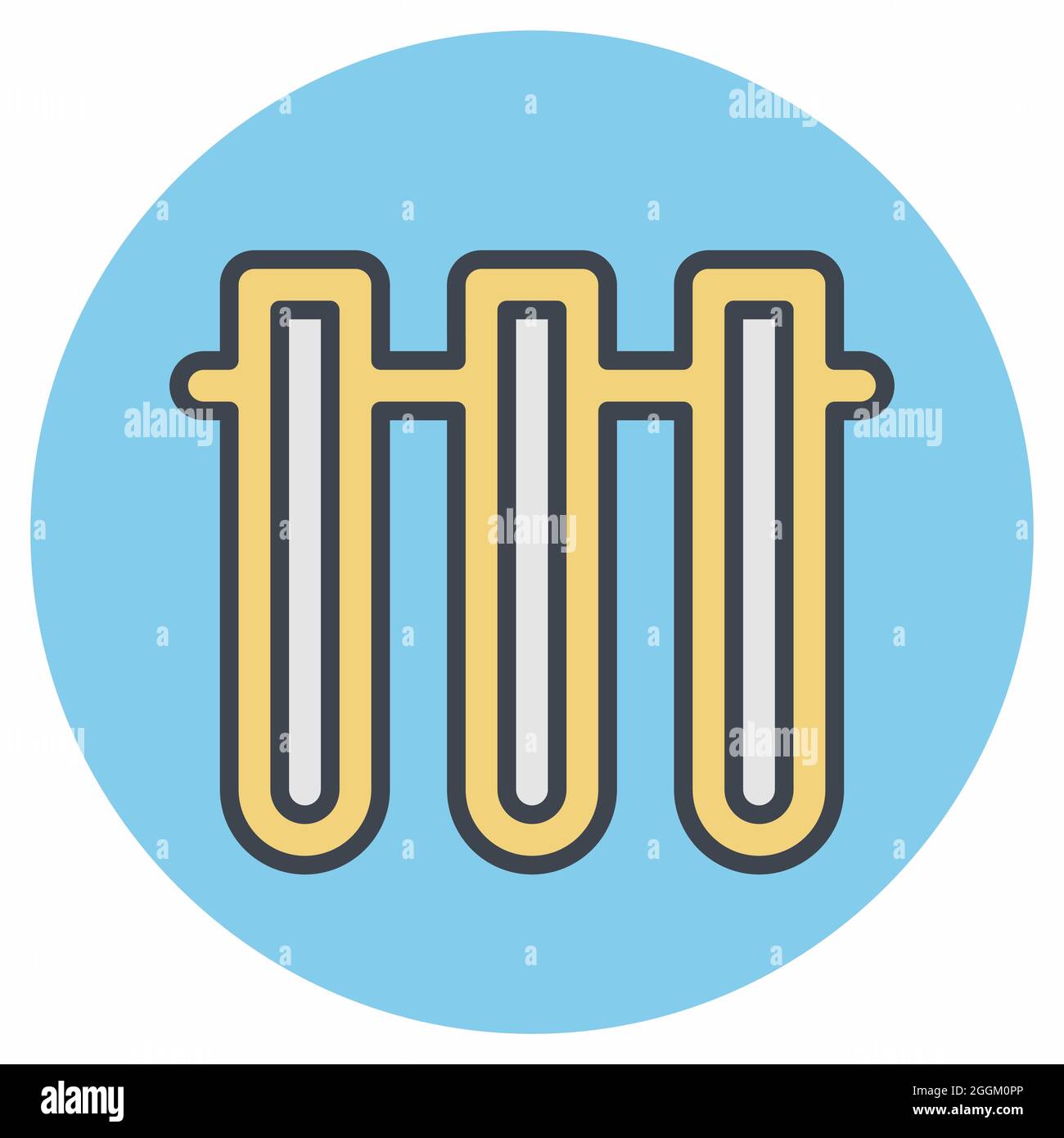 Icon Vector of Vials 2 - Color Mate Style - Simple illustration ...