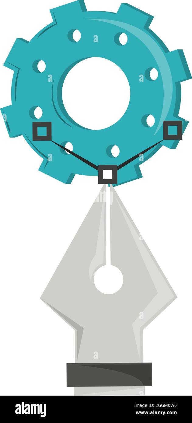 design fountain pen with wheel Stock Vector Image & Art - Alamy