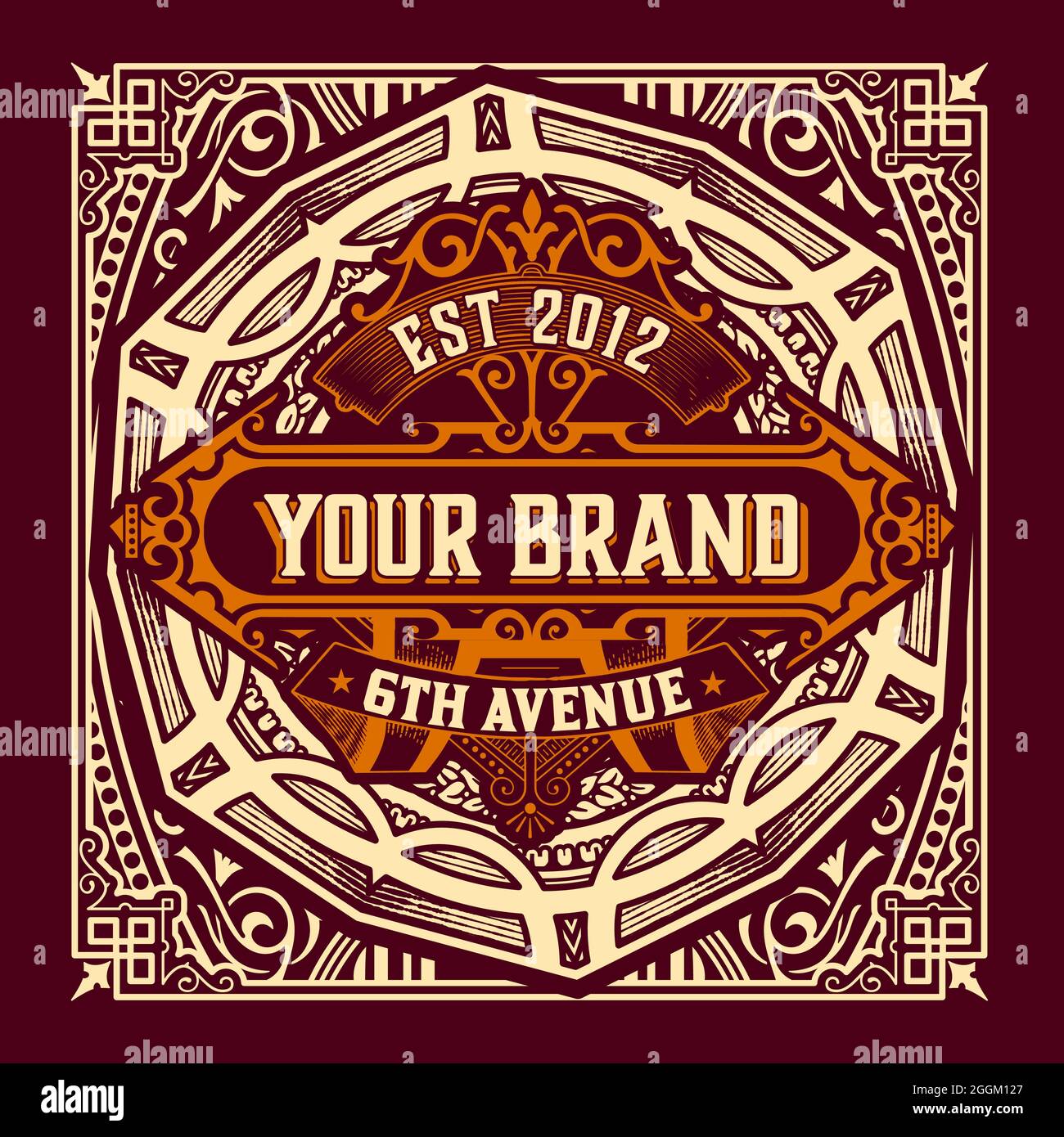 Western card with vintage style Stock Vector Image & Art - Alamy