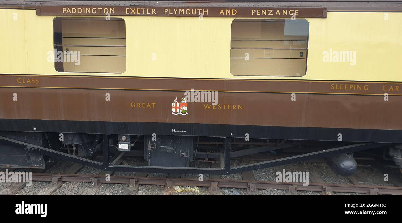 Steam train rollingstock pullman coach, Kidderminster, Worcestershire ...