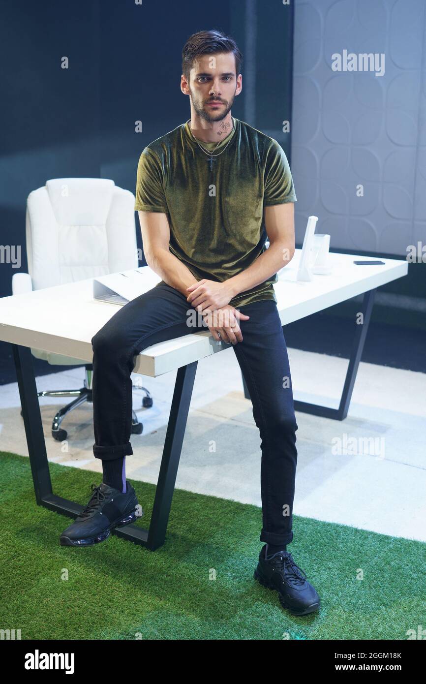 Madrid, Spain. 01st Sep, 2021. The actor Alvaro Rico, seen posing ...