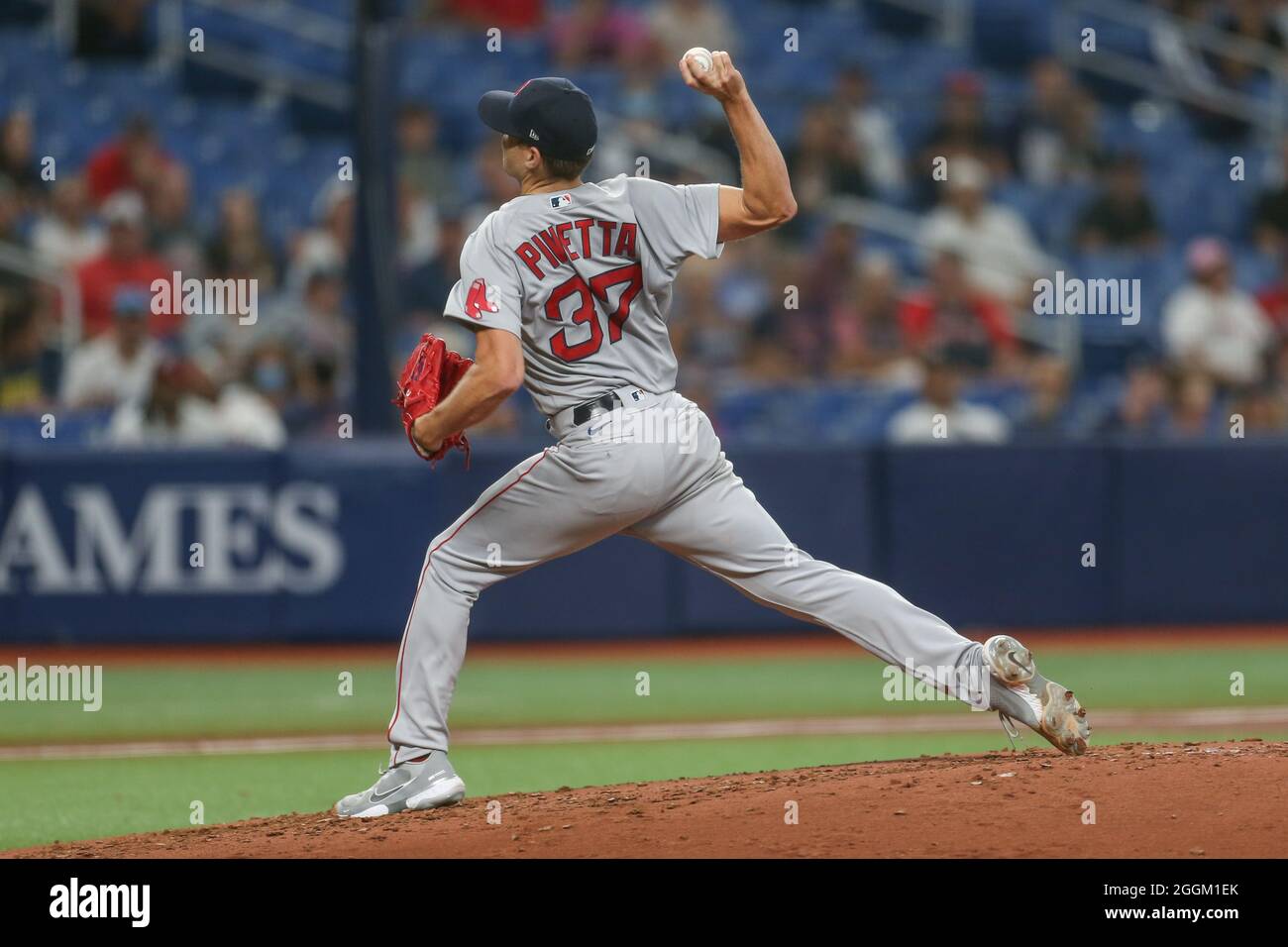 St. Petersburg, FL. USA; Boston Red Sox starting pitcher Nick Pivetta ...