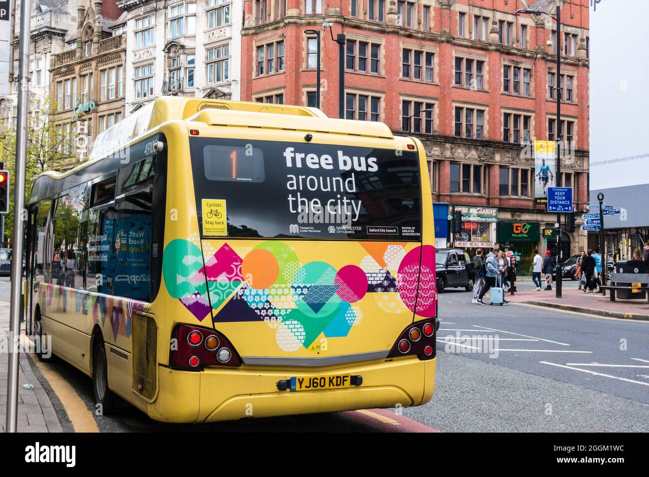 Manchester free bus ride hi-res stock photography and images - Alamy