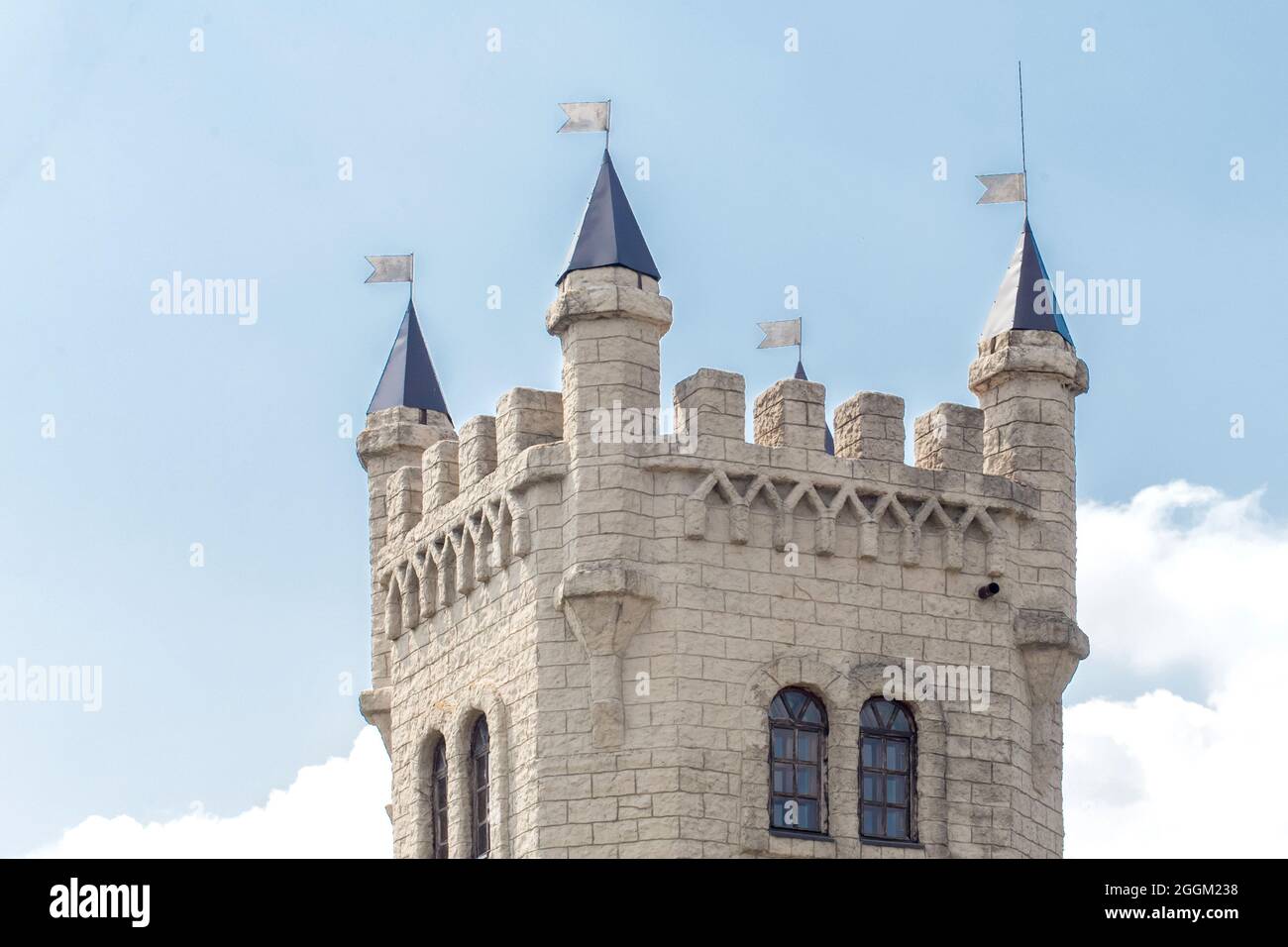 Light stone castle medieval old ancient architecture of Europe for ...