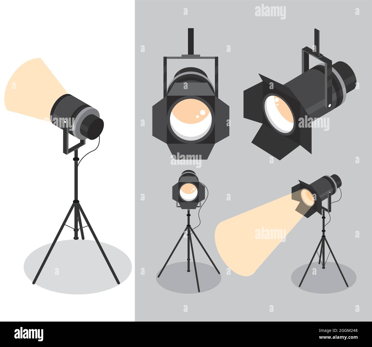 set of spotlights professional Stock Vector Image & Art - Alamy