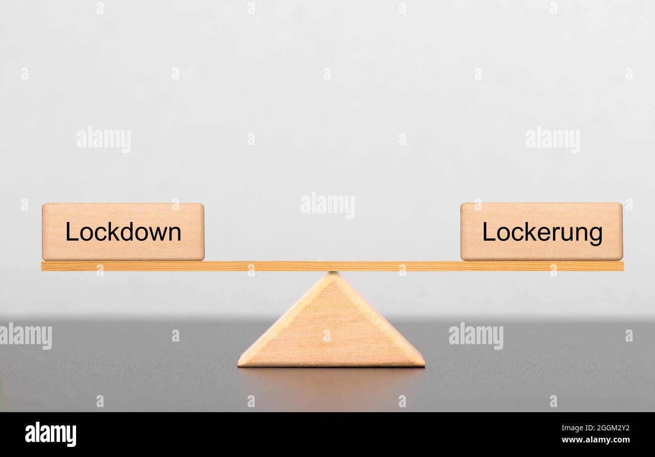 Decision and weighing up between lockdown and opening in the corona ...