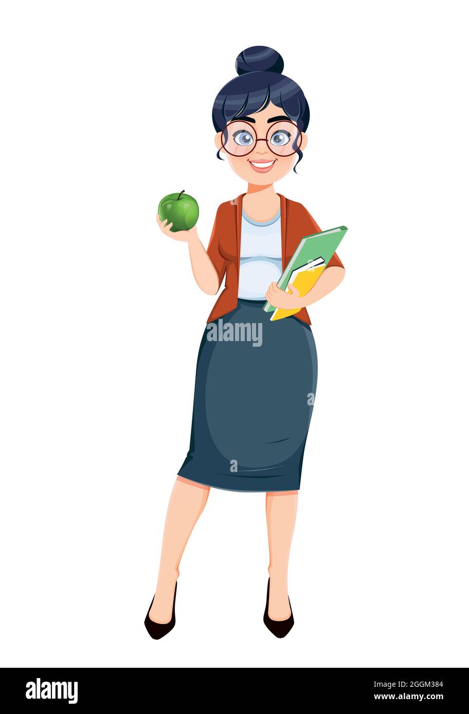 Pretty Female Teacher Clip Art