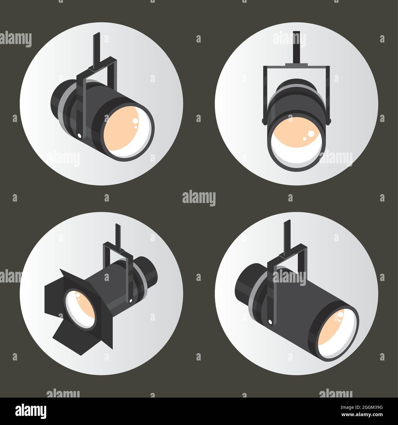 set of spotlights Stock Vector Image & Art - Alamy