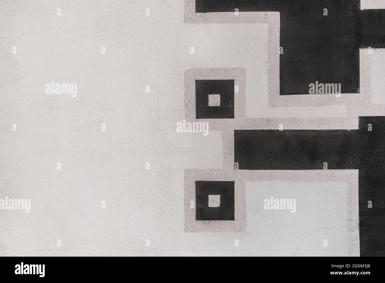 Abstract geometric design black patterns decoration wall architecture ...