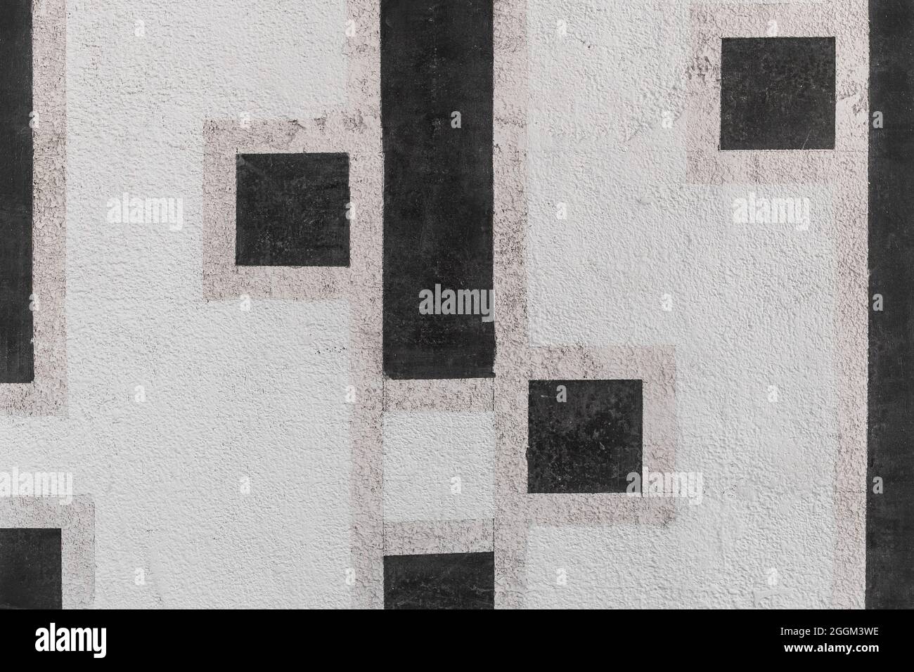 Abstract geometric design black patterns decoration wall architecture ...