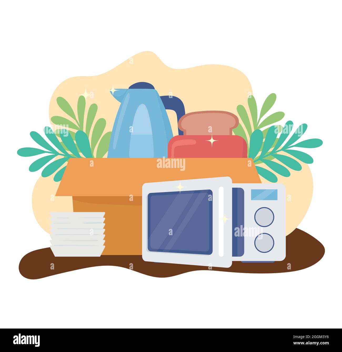 Cartoon Kitchen Appliances