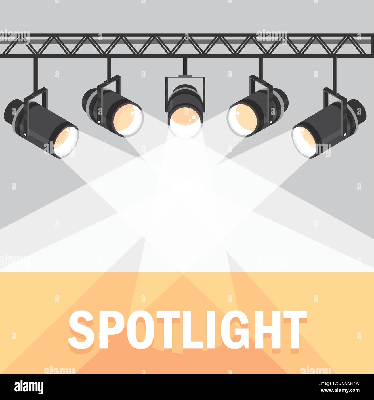 hanging spotlights stage Stock Vector Image & Art - Alamy