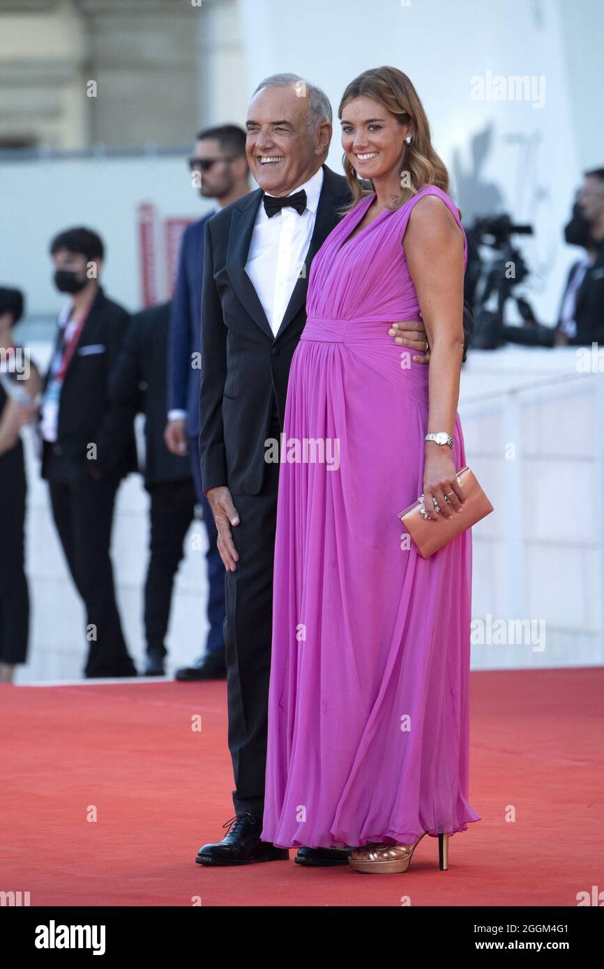 Alberto Barbera and Julia Barbera attending the Madres Paralelas ...