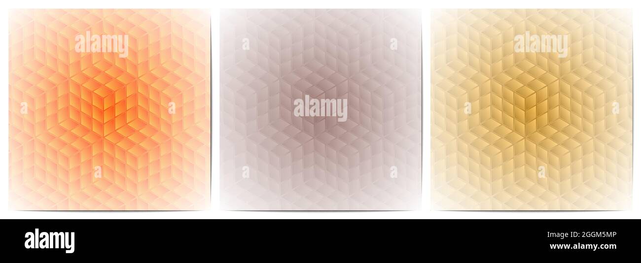 Set of abstract geometric pattern with polygonal shape elegant of ...