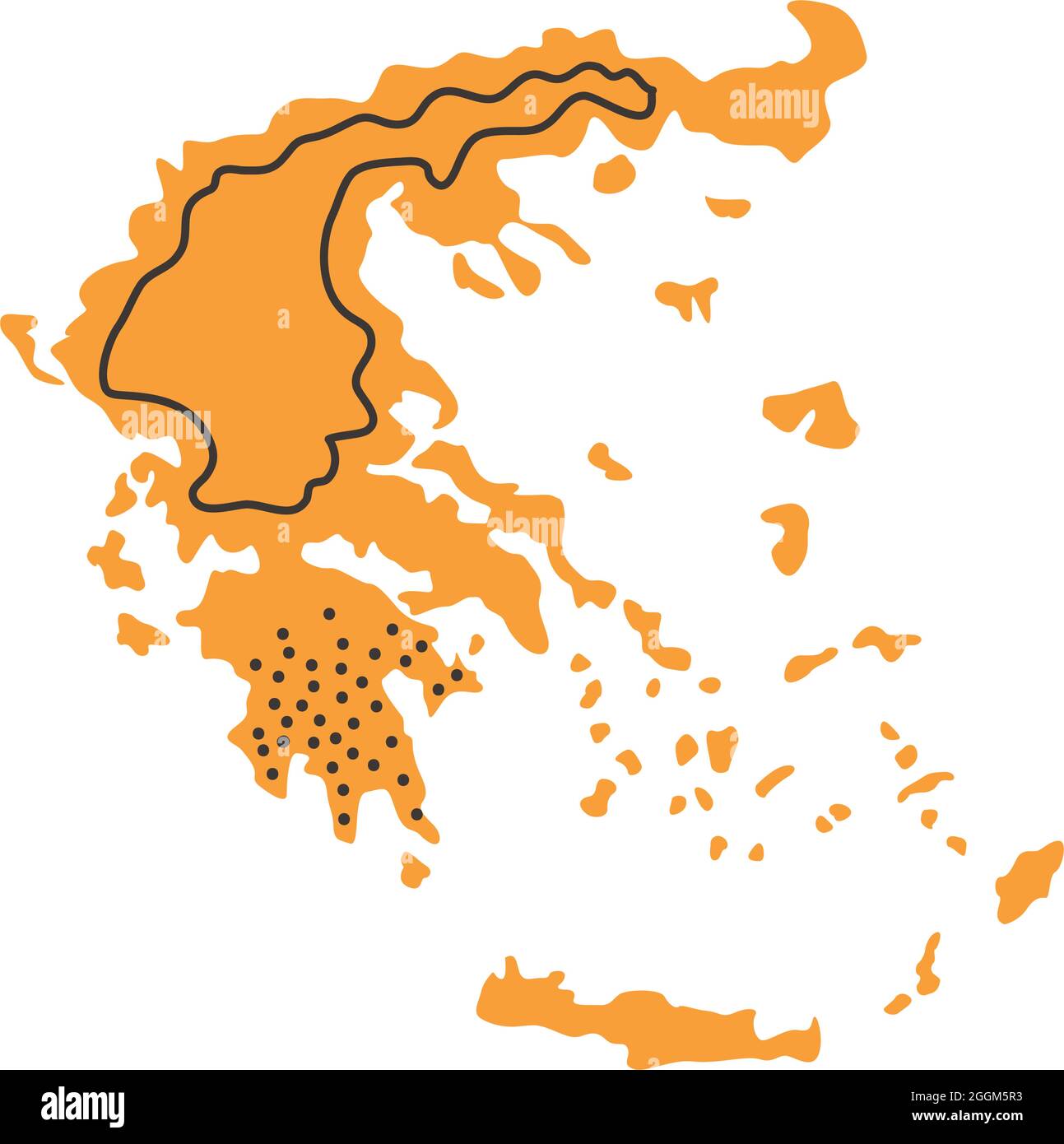 map of greece isolated icon Stock Vector Image & Art - Alamy
