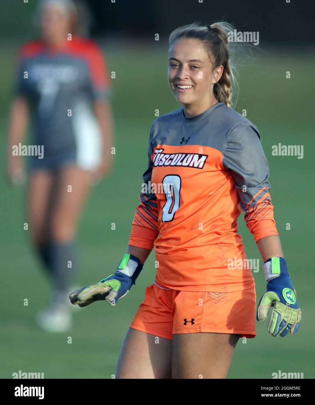 August 20, 2021 - Tusculum Pioneers goalkeeper Brooklynn Hudgins #0 ...