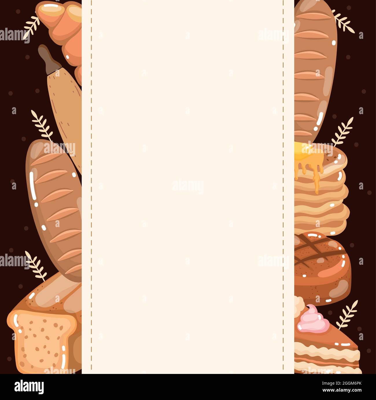 assortment of baked bread Stock Vector Image & Art - Alamy