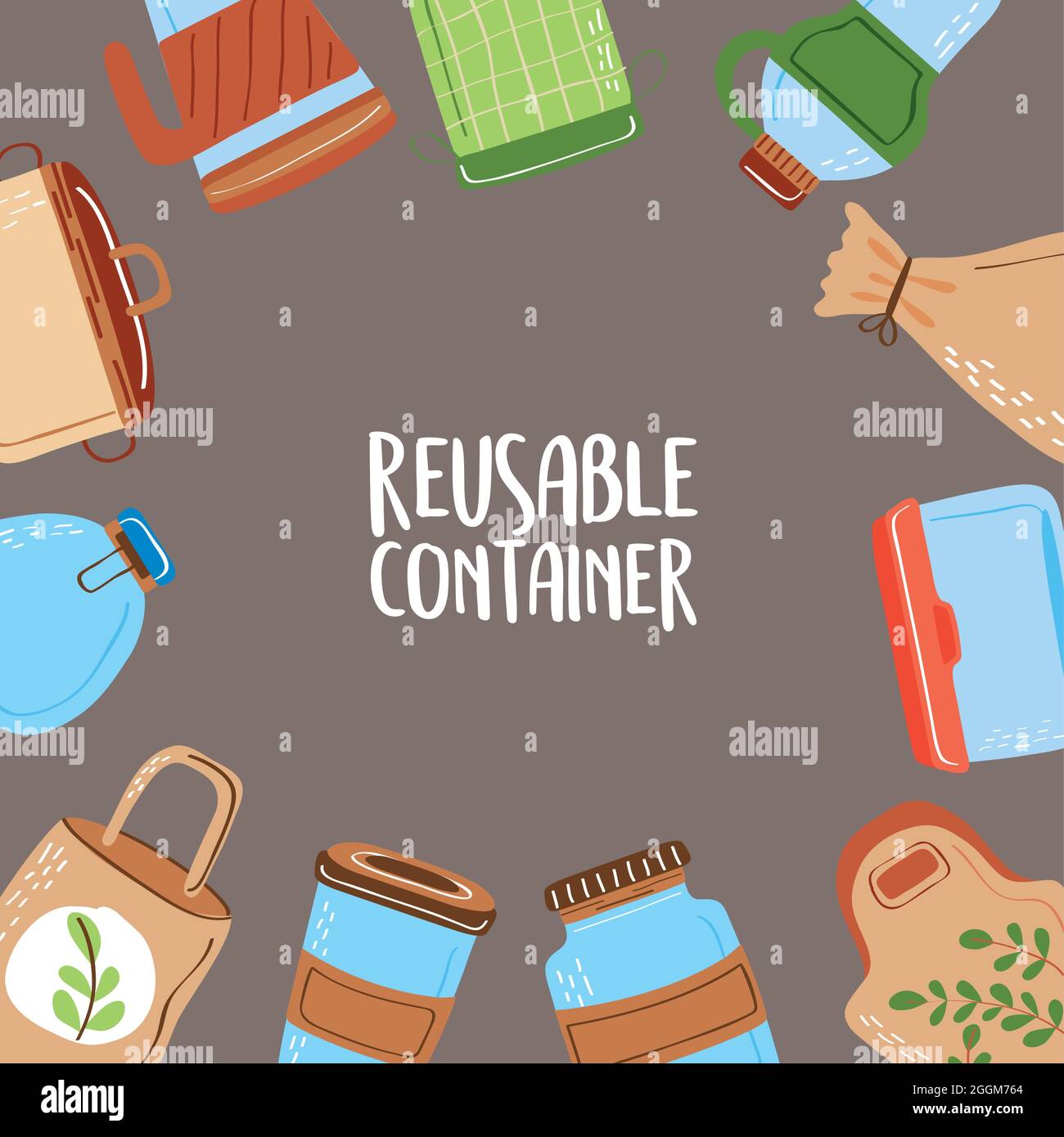 Kitchen waste poster Stock Vector Images - Alamy