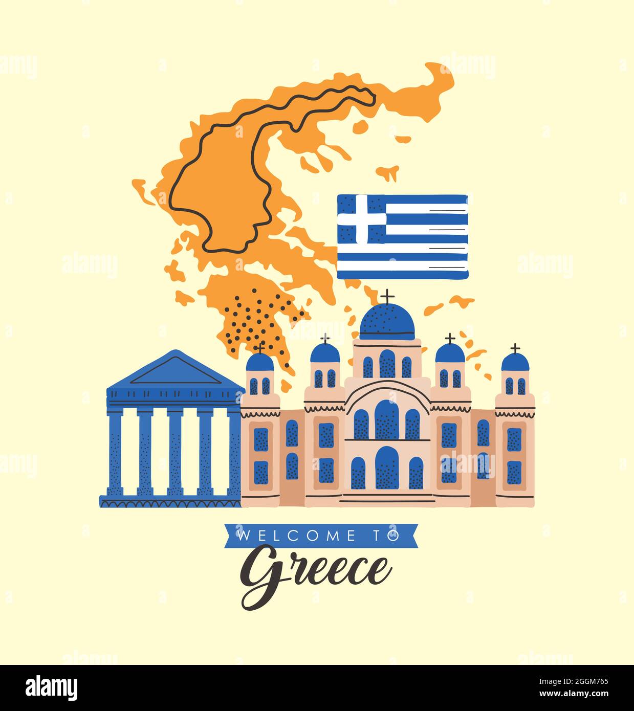 banner of welcome to greece Stock Vector Image & Art - Alamy
