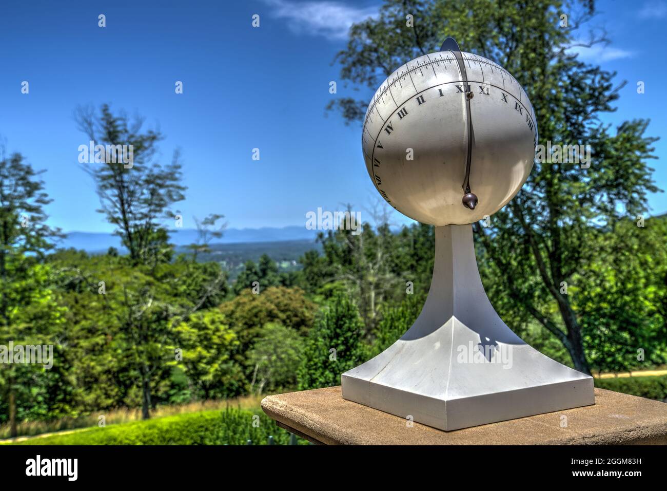 The ornamental sundial on the North Terrace of Thomas Jefferson’s ...