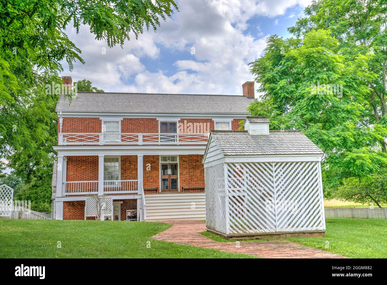 The McLean House, site of Lee’s Surrender to Grant, at the Appomattox ...