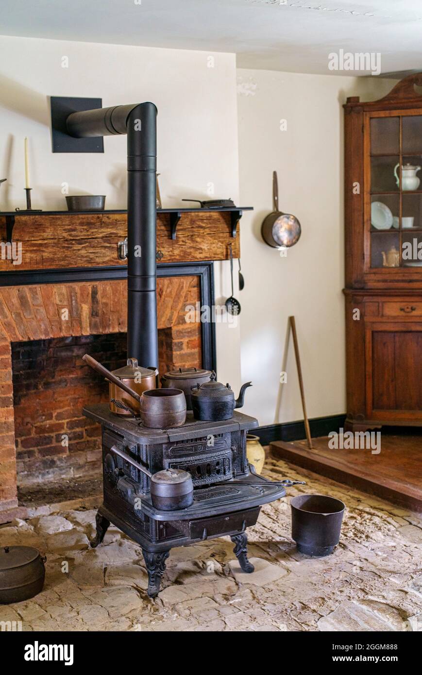 The kitchen of the McLean House, site of Lee’s Surrender to Grant, at ...