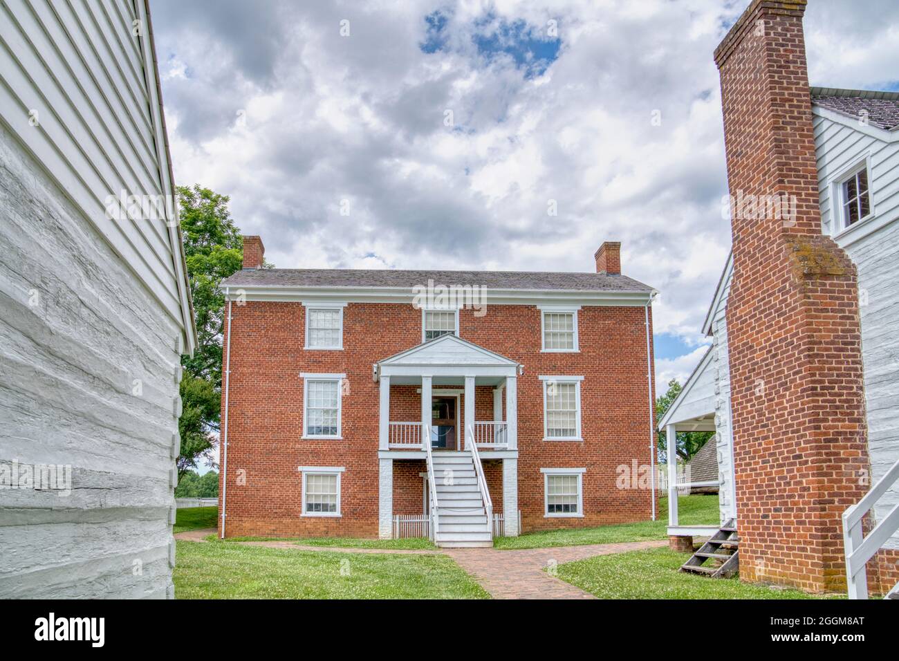 The McLean House, site of Lee’s Surrender to Grant, seen from its ...
