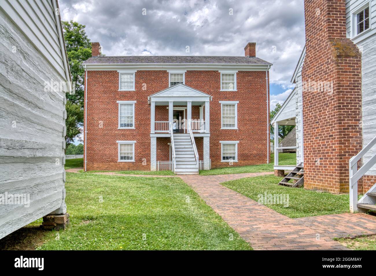 The McLean House, site of Lee’s Surrender to Grant, seen from its ...