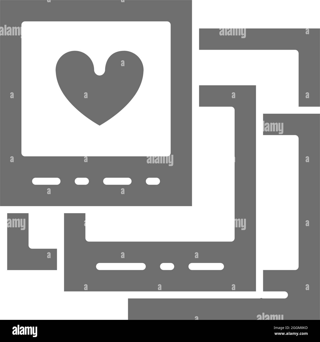 Vector wedding photos, love grey icon. Symbol and sign illustration ...