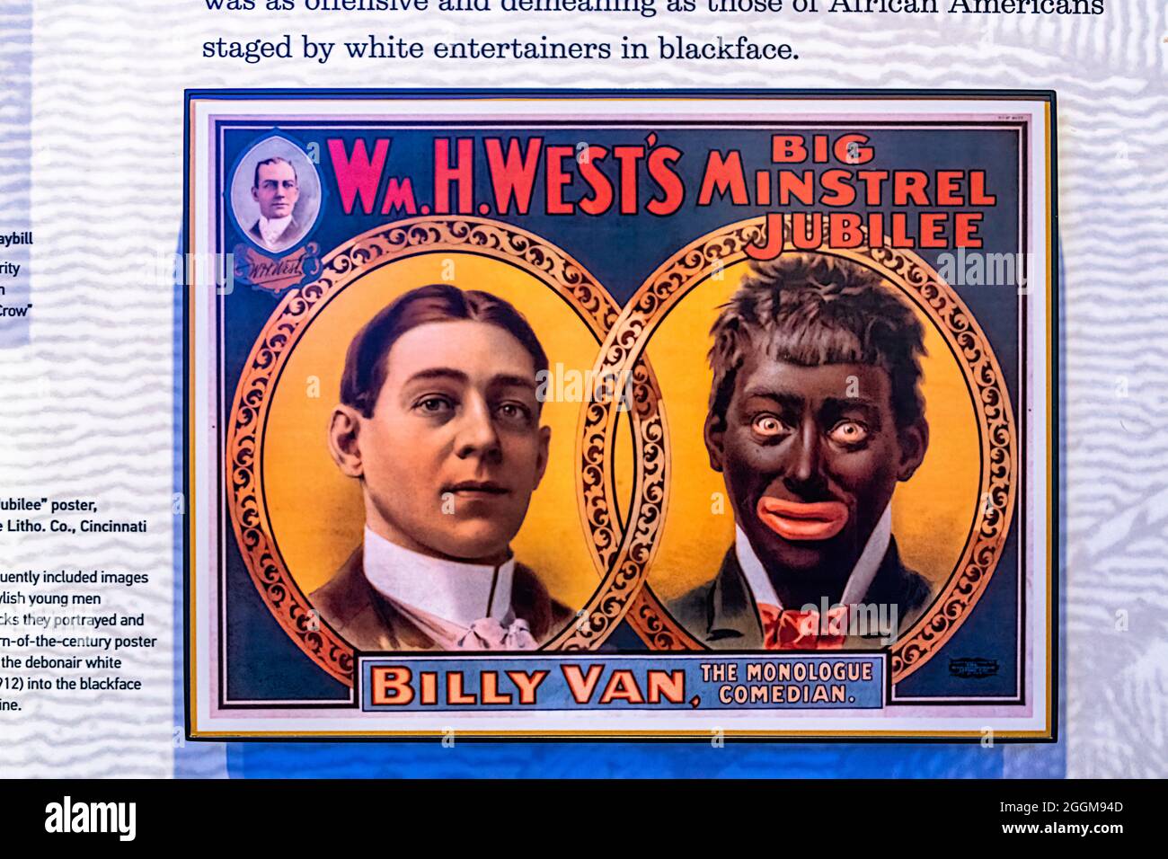 Black minstrel show hi-res stock photography and images - Alamy