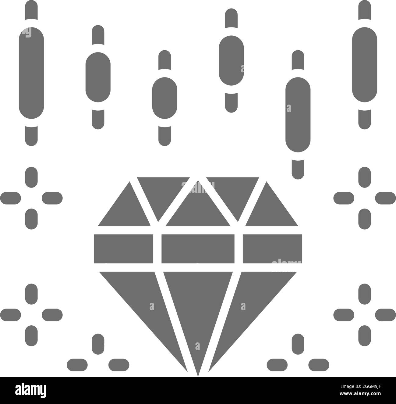 Grey gemstone Black and White Stock Photos & Images - Alamy