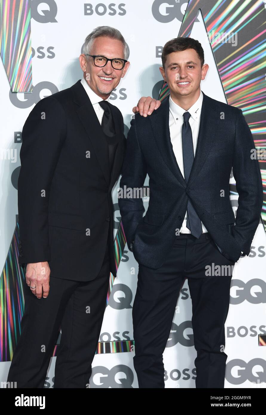 September 1st, 2021, London, UK. Gary Lineker and son George Lineker ...