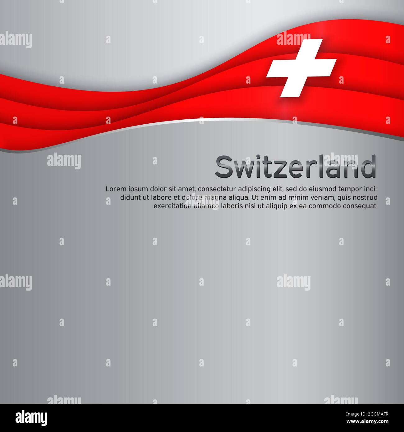 Switzerland flag mountains Stock Vector Images - Alamy