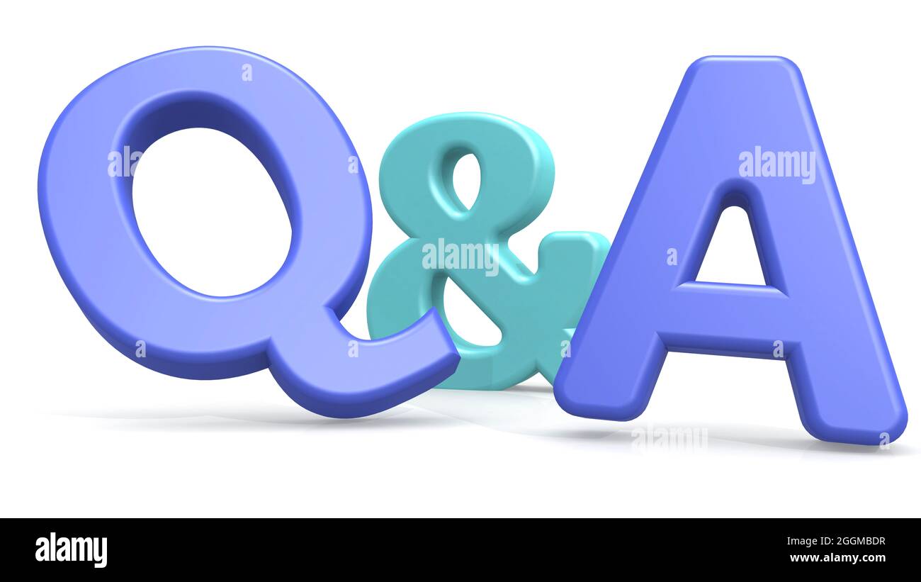 Question mark with bubble chat 3d rendering hi-res stock photography and images - Alamy