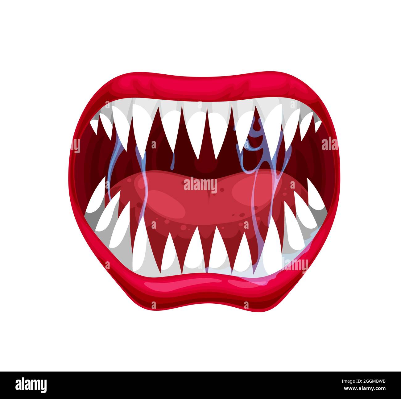 Danger monster jaws, mouth, tongue and teeth of vampire, scary beast or ... Danger monster jaws, mouth, tongue and teeth of vampire, scary beast or ...
