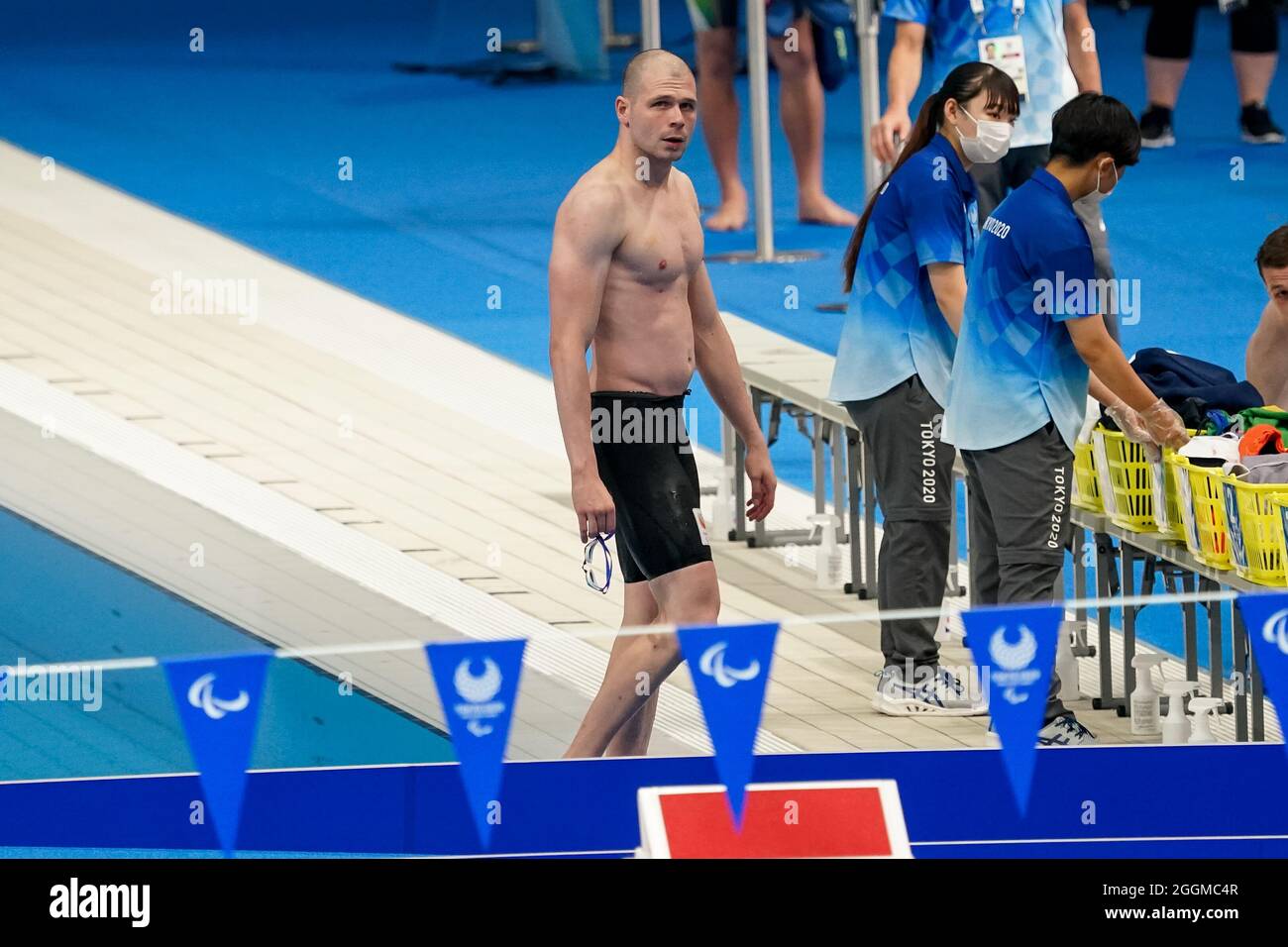 TOKYO, JAPAN - SEPTEMBER 2: Marc Evers of the Netherlands after competing in the Men's 100m ...